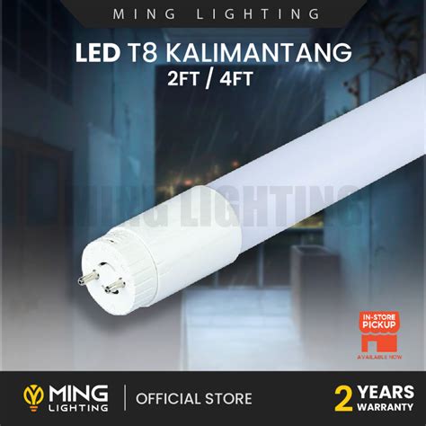 Led T8 Lampu Kalimantang 2ft 4ft Ceiling Wall Lights Casing Light Tube
