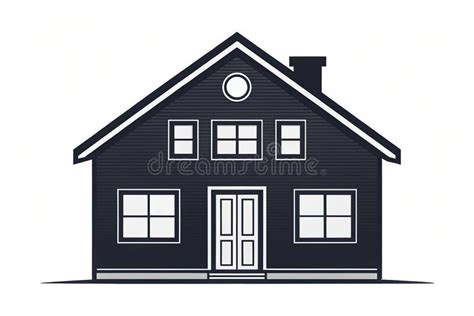 Vector Black House Icon On White Background Stock Illustration