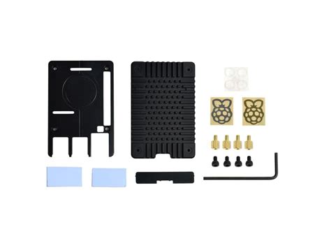 Wavesharelightweight Aluminum Alloy Case For Raspberry Pi 4 Cnc