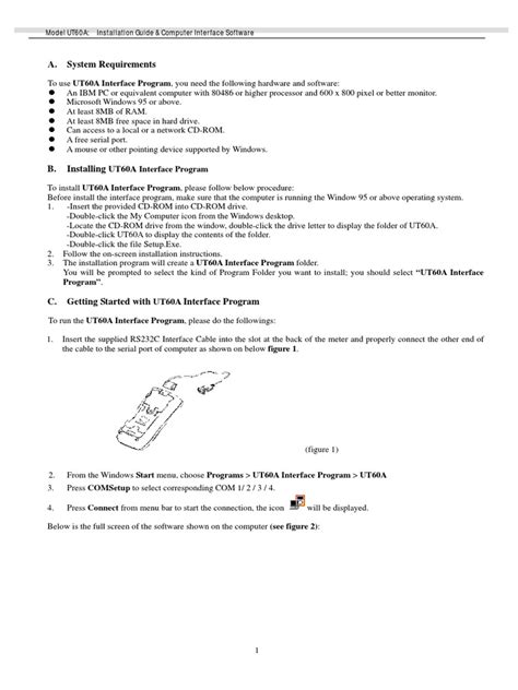 ut60a computer interface software pdf graphical user interfaces icon computing