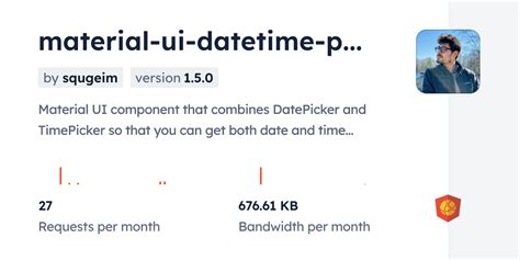 Material Ui Datetime Picker Cdn By Jsdelivr A Cdn For Npm And Github