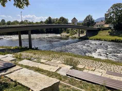 Murgsee With Murg Cascades And Fluerscheim Bridge In Gaggenau Black