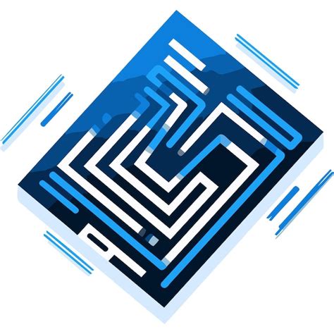 Abstract Geometric Pattern With Blue And White Lines Perfect For Technology Innovation And