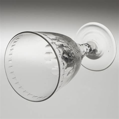 Georgian Goblet With Facet Cut Stem C1800