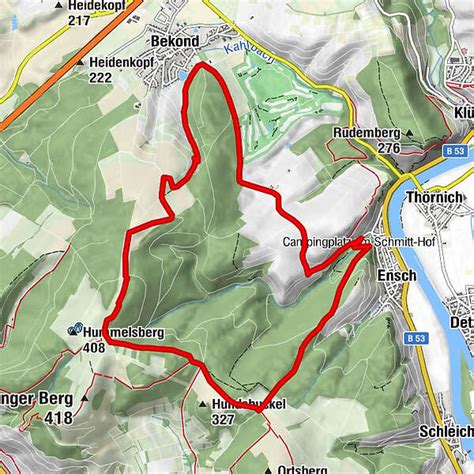 Rundwanderweg von Bekond nach Ensch und über das Zitronenkrämerkreuz