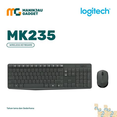 Jual Logitech Mk235 Wireless Keyboard Dan Mouse Shopee Indonesia