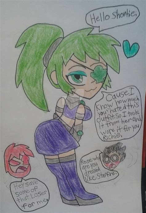 Rose Wilson In Starfires Outfit Teen Titans Go Know Your Meme