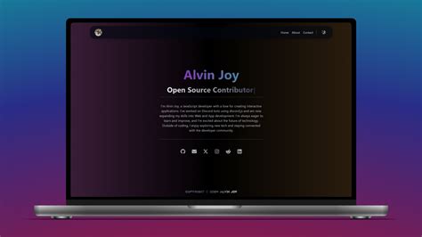 GitHub Alvinsjoy PortfolioWebsite Portfolio Website