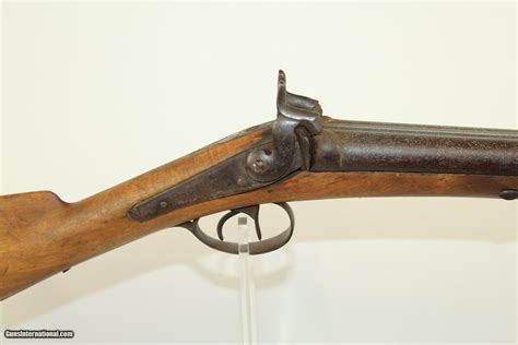 Belgian Antique Double Barrel Percussion Shotgun