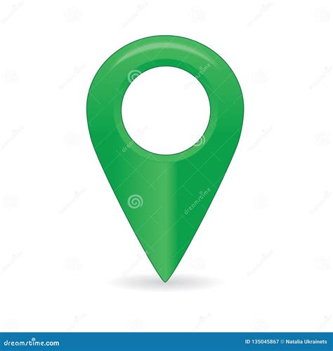 Green Map Pointer Symbol Stock Vector Illustration Of Mark 135045867