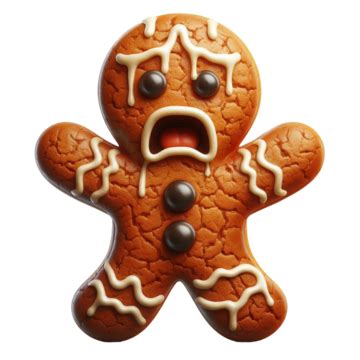 Festive Holiday Clipart Animated Gingerbread Man In Motion Running