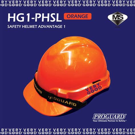Proguard Hg1 Phsl Safety Helmet Orange Sports Equipment Other