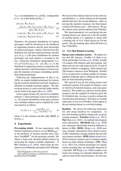 PDF Improving Few Shot Relation Classification By Prototypical