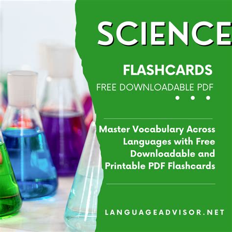 Science Flashcards Language Advisor