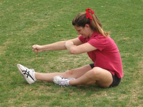 Advanced Cheerleading Jumps Front Hurdler Toe Touch Pike And Double