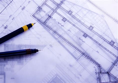 House Plan Blueprints Stock Photo Image Of Home Performance 3600918