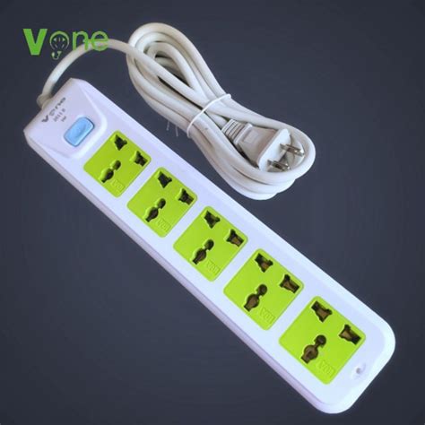 Vone Universal Extension Power Socket Cord 3 5 Gang Charging Port With