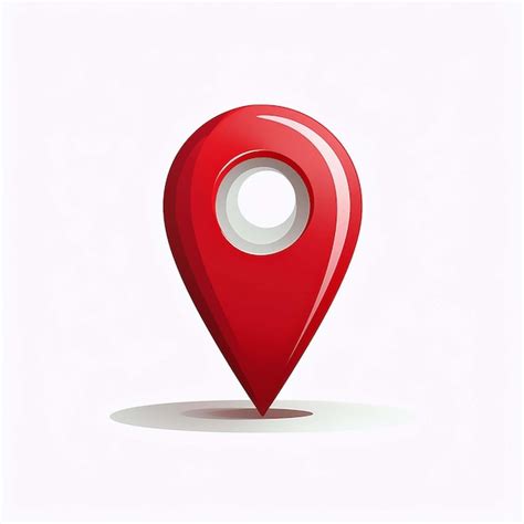 A Red Pin With A White Square On It Premium Ai Generated Vector