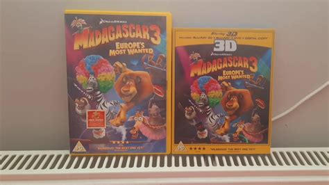 Madagascar 3 Europes Most Wanted Uk Dvd And Blu Ray 3d Unboxing