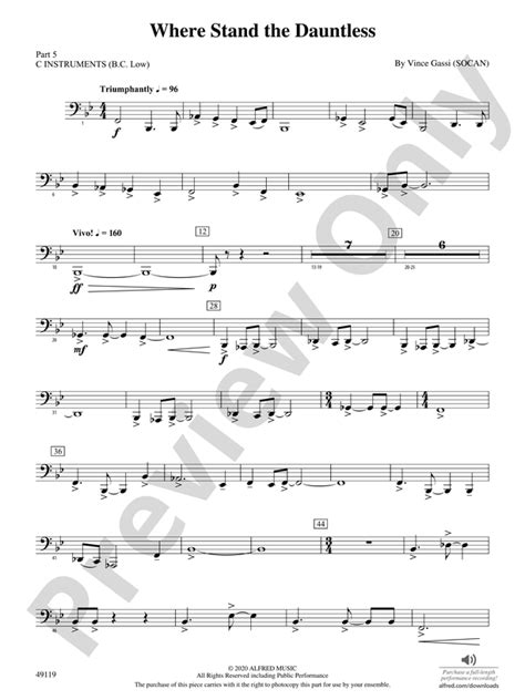 where stand the dauntless part 5 c instruments b c low part 5 c instruments b c low
