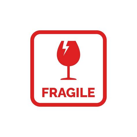 Fragile Packaging Mark Icon Symbol Vector 26455431 Vector Art At Vecteezy