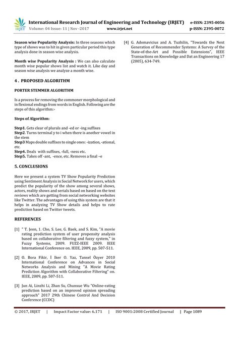 Tv Show Popularity Prediction Using Sentiment Analysis In Social