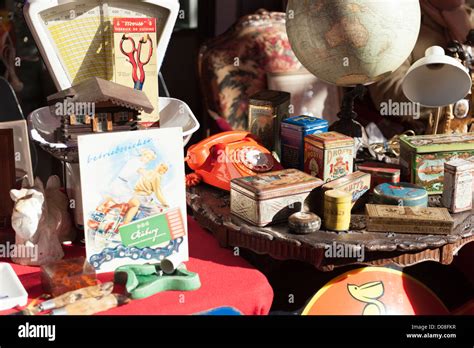 Marché aux Puces flea market at St Ouen near to Clignancourt in the