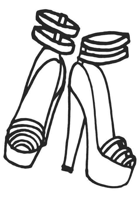 Раскраска туфли туфли Раскрашивать онлайн