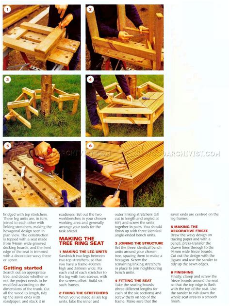 Tree Bench Plans • Woodarchivist