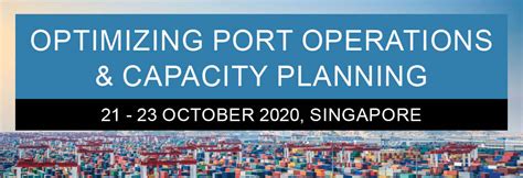 Optimizing Port Operations And Capacity Planning Masterclass 2020