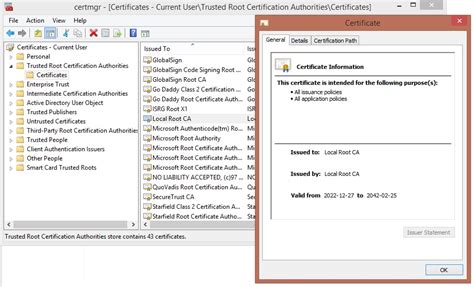 Howto Create A Root CA Certificate And Sign Your Own Web Certificates Jbilander HowTos GitHub Wiki