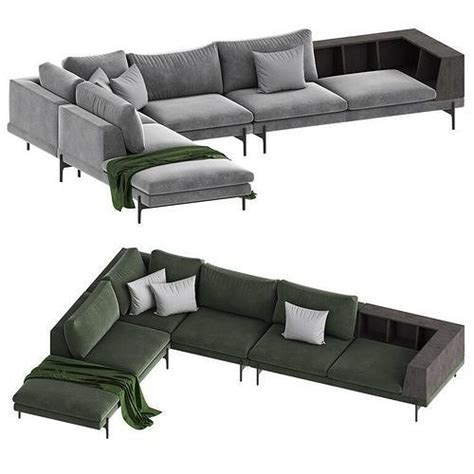 Kim Ditre Italy L Shape Sofa 3d Model Cgtrader
