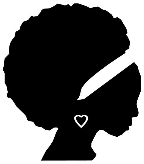 African American Girl Clipart Black And White