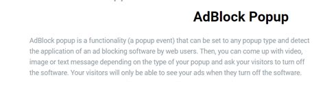 Popup Builder Adblock