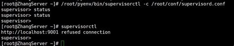 Supervisorctl启动报错 Localhost9001 Refused Connection