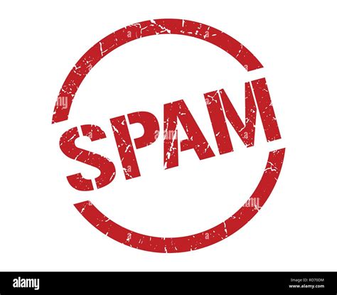 Spam Red Round Stamp Stock Vector Image Art Alamy