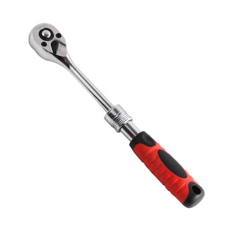 38 Inch Telescopic Wrench Swivel Head Flex Head Ratchet Quick Release