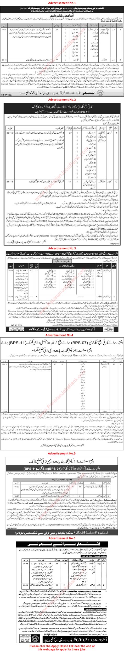 Local Government And Rural Development Department Kpk Jobs November