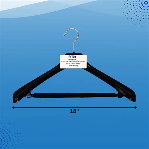 Plastic Suit Hanger 18 Extox