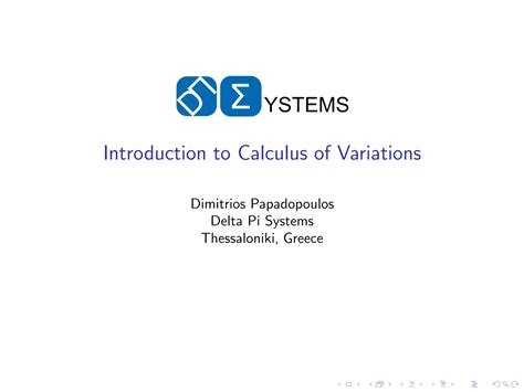 Introduction To Calculus Of Variations Pdf