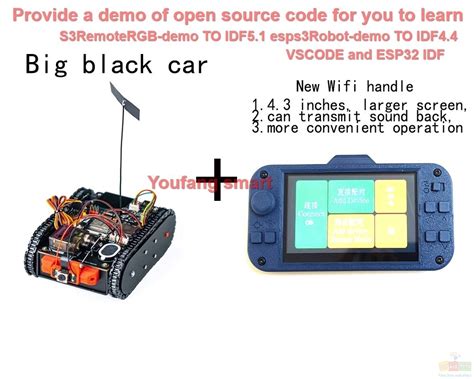 Esp32 Remote Control Tank Model Metal Chassis Tractor Crawler Balance