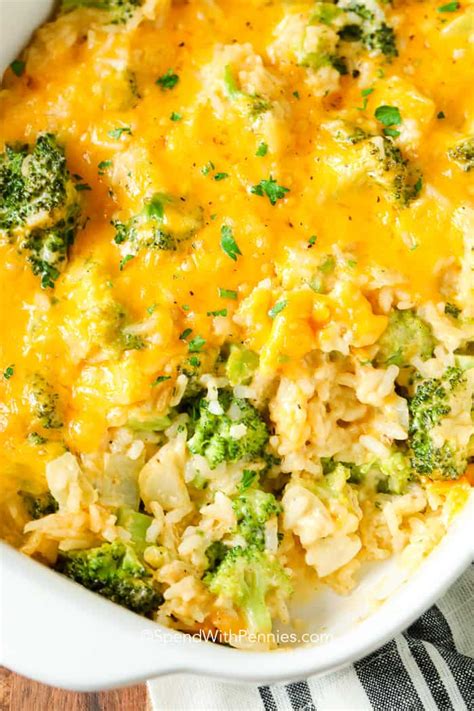 Broccoli Rice Casserole Made From Scratch Spend With Pennies