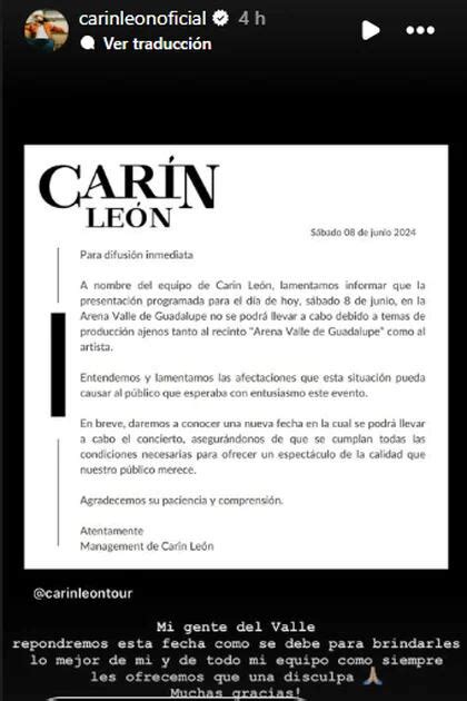 Cancelan Concierto De Carín León En Ensenada Reportan Disparos Afuera De La Arena Valle De