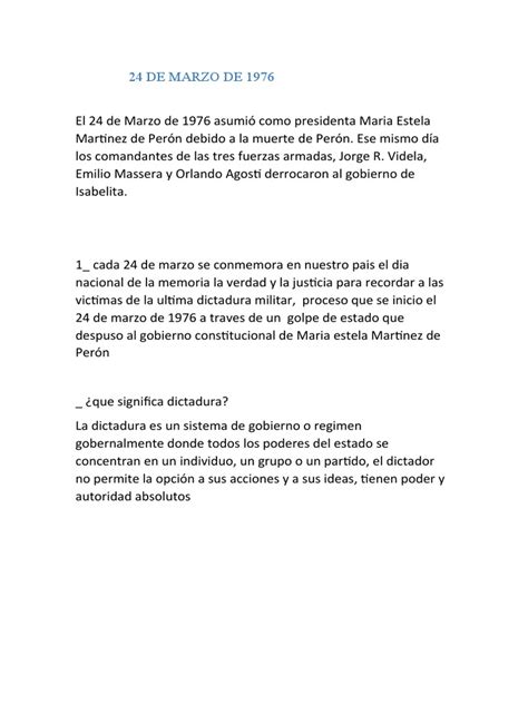 24 De Marzo De 1976 Pdf