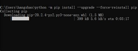 Python使用pip安装模块报错问题python M Pip Install Upgrade Force Reinstall