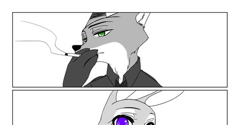 ズートピア 【ニクジュディ】シガレットとキスの小話 ② ぷきのマンガ ニクジュディ ディズニー1000users入り Pixiv