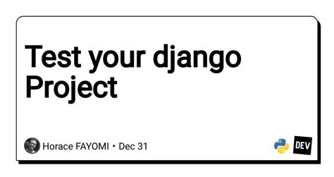 test your django project r devto