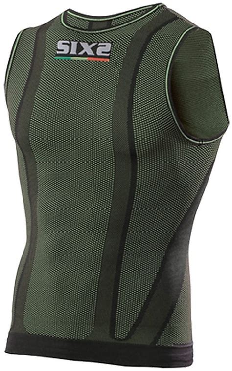 Sleeveless Technical Underwear Sixs Carbon Dark Green For Sale Online