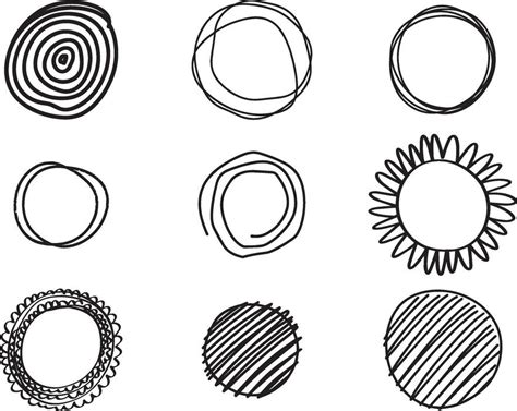 Hand Drawn Circle Line Sketch Vector Art Icons And Graphics For Free Download
