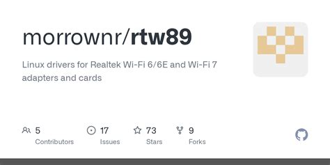 Github Morrownrrtw89 Linux Drivers For Realtek Wi Fi 66e And Wi Fi 7 Adapters And Cards